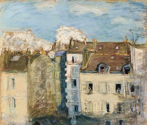 Pierre Bonnard | IMMEUBLES A MONTMARTRE (Circa 1897) | MutualArt