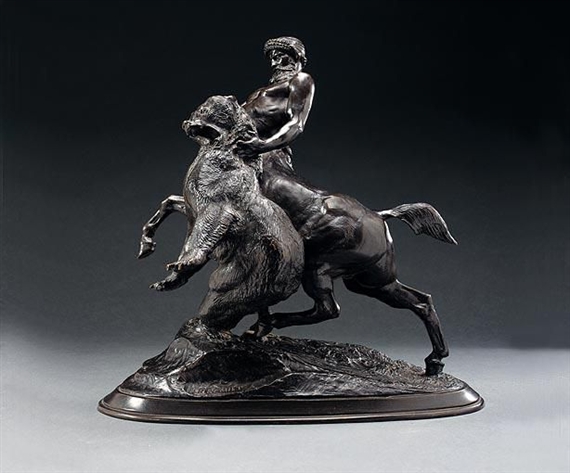 Emmanuel Frémiet | CENTAURE ET OURS (centaur & bear) | MutualArt
