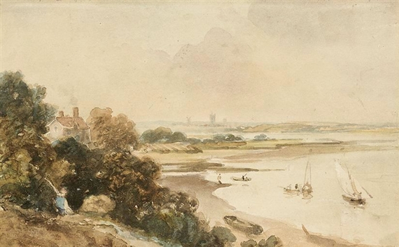 Peter de Wint | RIVER LANDSCAPE | MutualArt