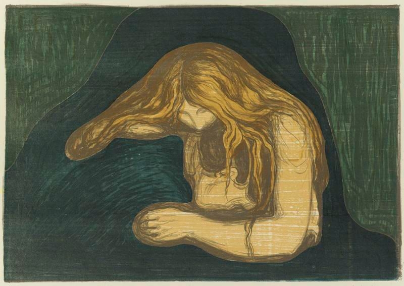 Edvard Munch | VAMPYR II (W. 41) (1902) | MutualArt