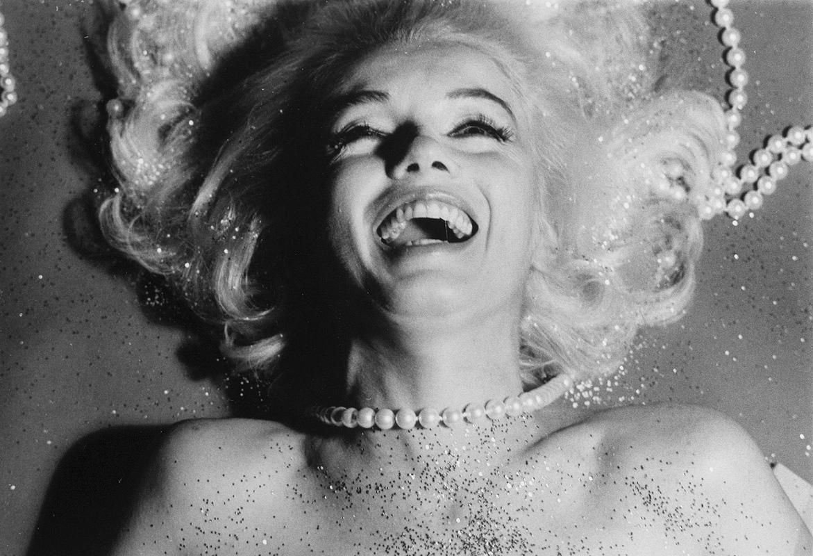 Bert Stern | MARILYN MONROE WITH PEARLS AND GLITTER | MutualArt