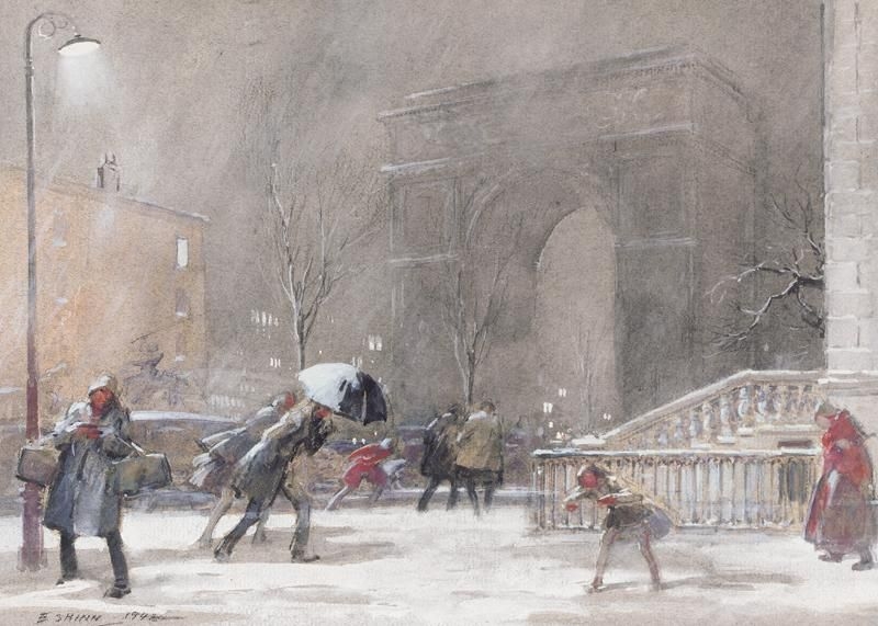 Everett Shinn | WASHINGTON SQUARE | MutualArt