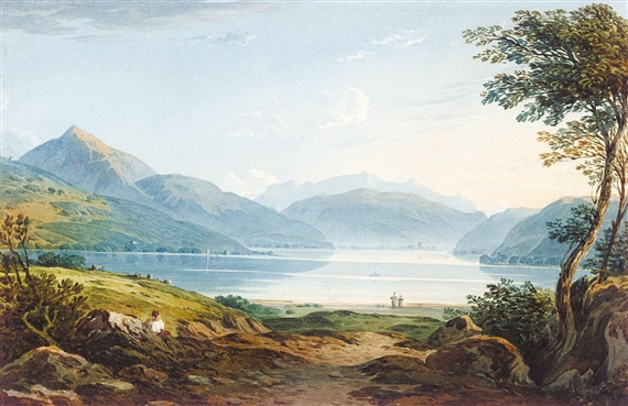 John Varley | VIEW OF LAKE BALA AND CADER IDRIS, NORTH WALES | MutualArt