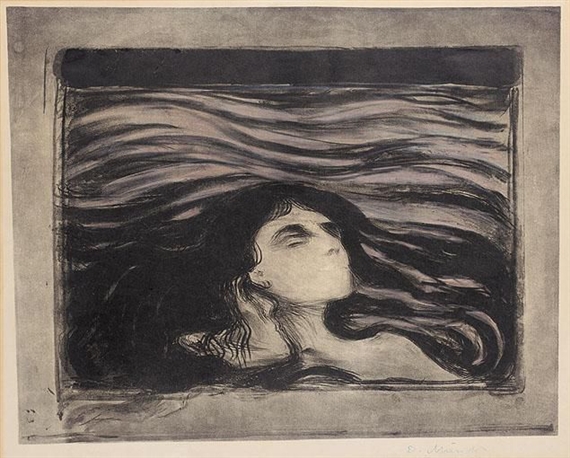 Edvard Munch | ON THE WAVES OF LOVE; LIEBESPAAR (W. 81; S. 71) | MutualArt