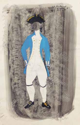 John Piper | COSTUME DESIGN FOR 1ST LIEUTENANTS REDBURN & RATCLIFF IN ...