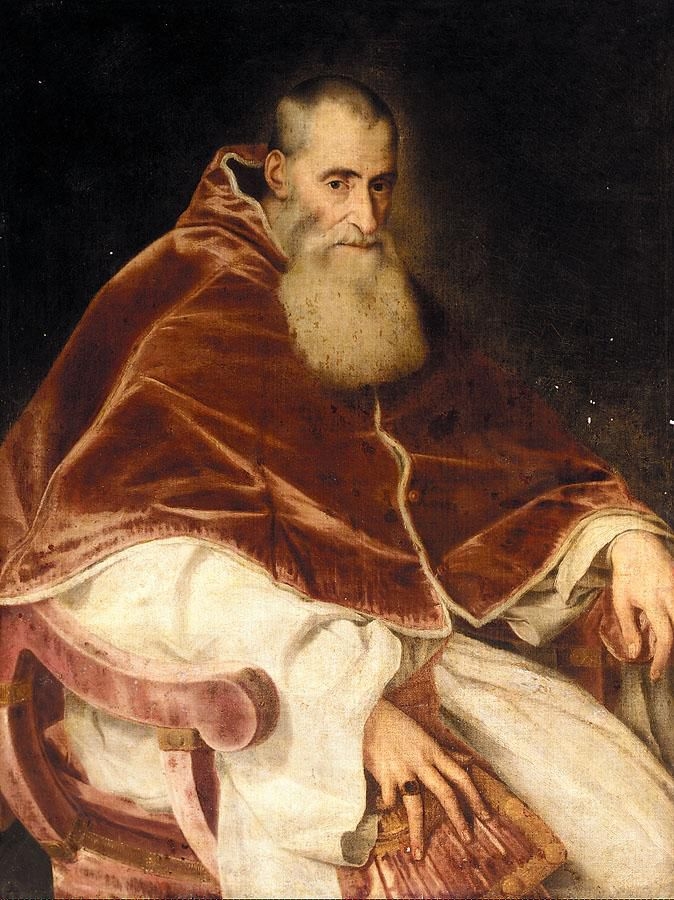 Titian | PORTRAIT OF POPE PAUL III | MutualArt