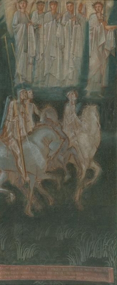 Edward Burne-Jones | STUDY FOR THE VARIANT KNIGHT | MutualArt