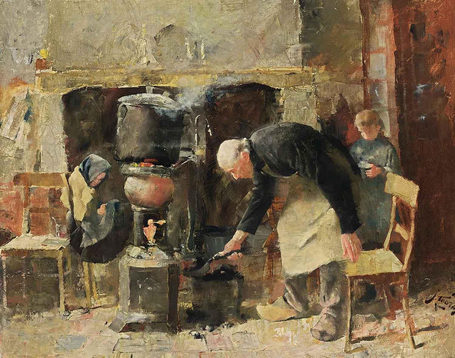 Jan Toorop | PREPARING THE MEAL | MutualArt