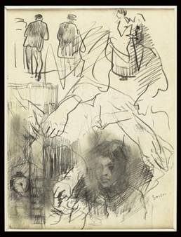 James Ensor | ÉTUDE DE PERSONNAGES | MutualArt