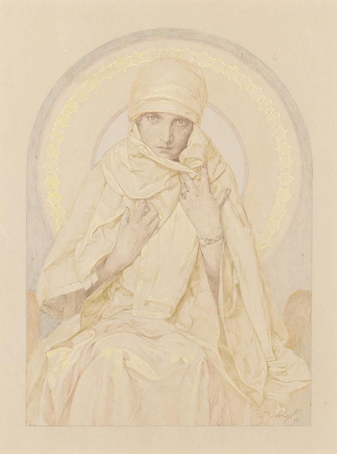 Alphonse Mucha | THE FOUR PRECIOUS STONES: EMERALD, AMETHYST, RUBY AND ...