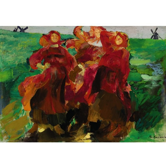 Filipp Malyavin Maljavin | RUSSIAN, 1869-1940 LAUGHTER | MutualArt