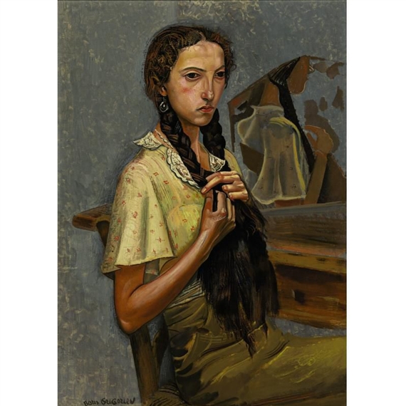 Boris Dmitrievich Grigoriev | RUSSIAN, 1886-1939 PORTRAIT OF A GIRL AT ...
