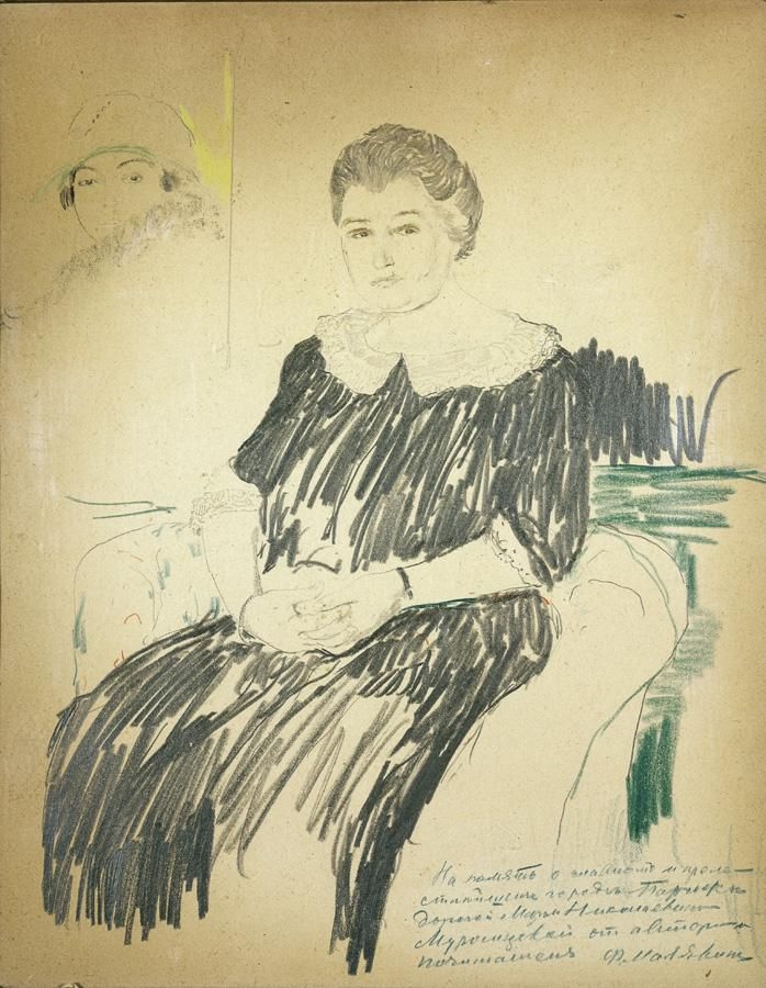 Filipp Malyavin Maljavin | PORTRAIT OF MARIA NIKOLAEVNA MUROMTSEVA ...