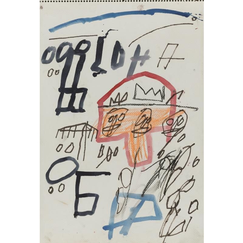 Jean-Michel Basquiat | UNTITLED (SKULL) (Circa 1983) | MutualArt