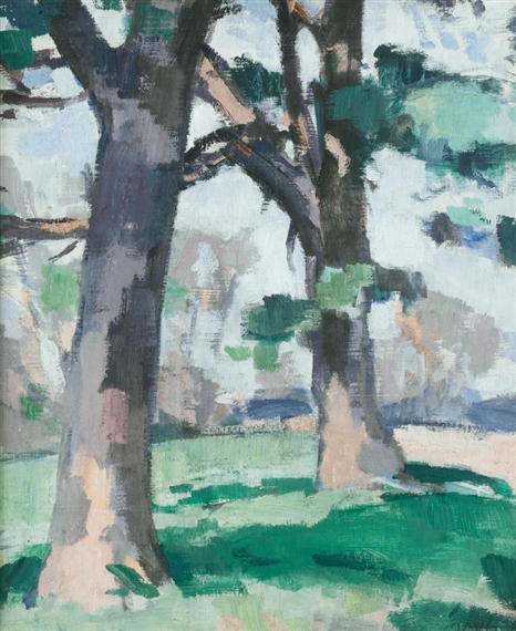 Samuel John Peploe | TREES AT NEW ABBEY | MutualArt