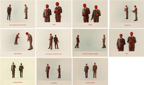 Gilbert & George | THE RED SCULPTURE ALBUM | MutualArt