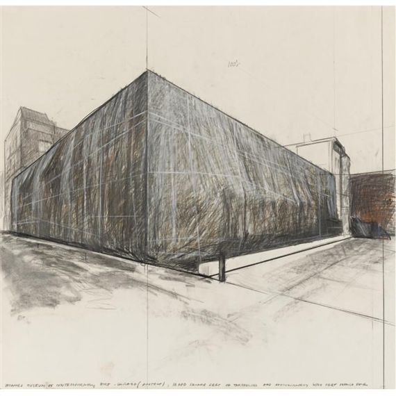 Christo | WRAPPED MUSEUM OF CONTEMPORARY ART, CHICAGO (PROJECT) | MutualArt