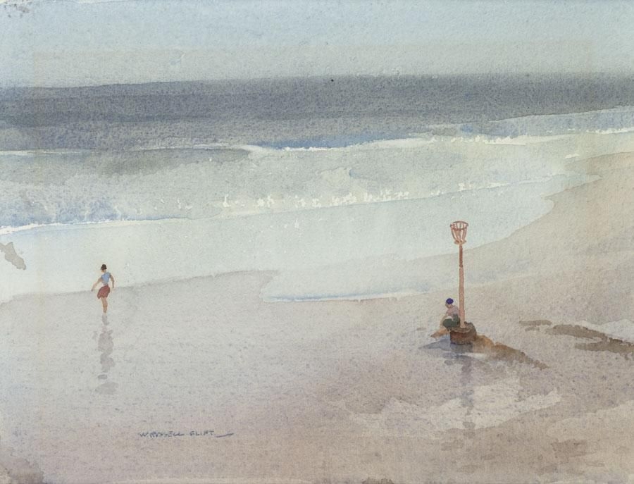 William Russell Flint | the beach with the beacon, pembrokeshire ...