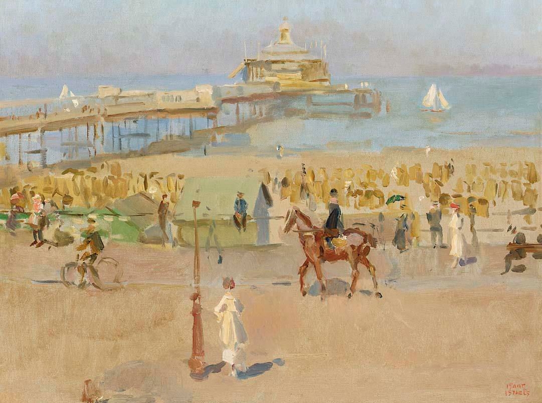 Isaac Israëls | A street scene in Paris | MutualArt