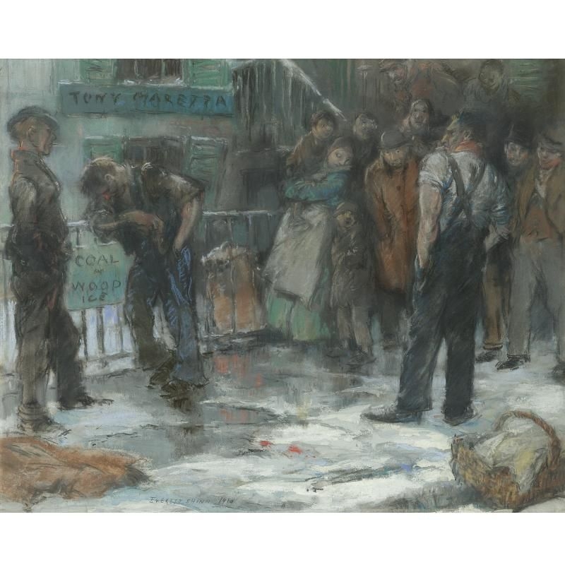 Everett Shinn | Street Fight | MutualArt