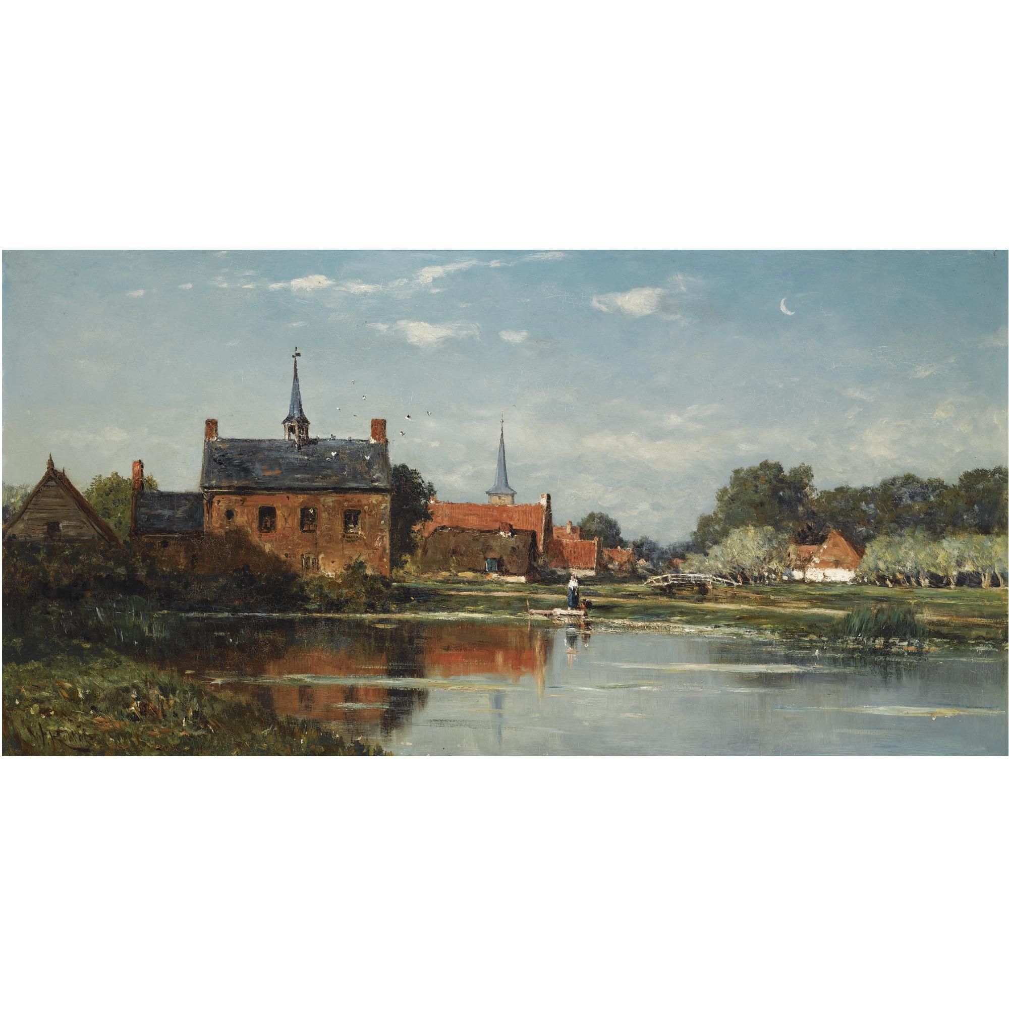 Willem Roelofs | a still life with chinese vases | MutualArt