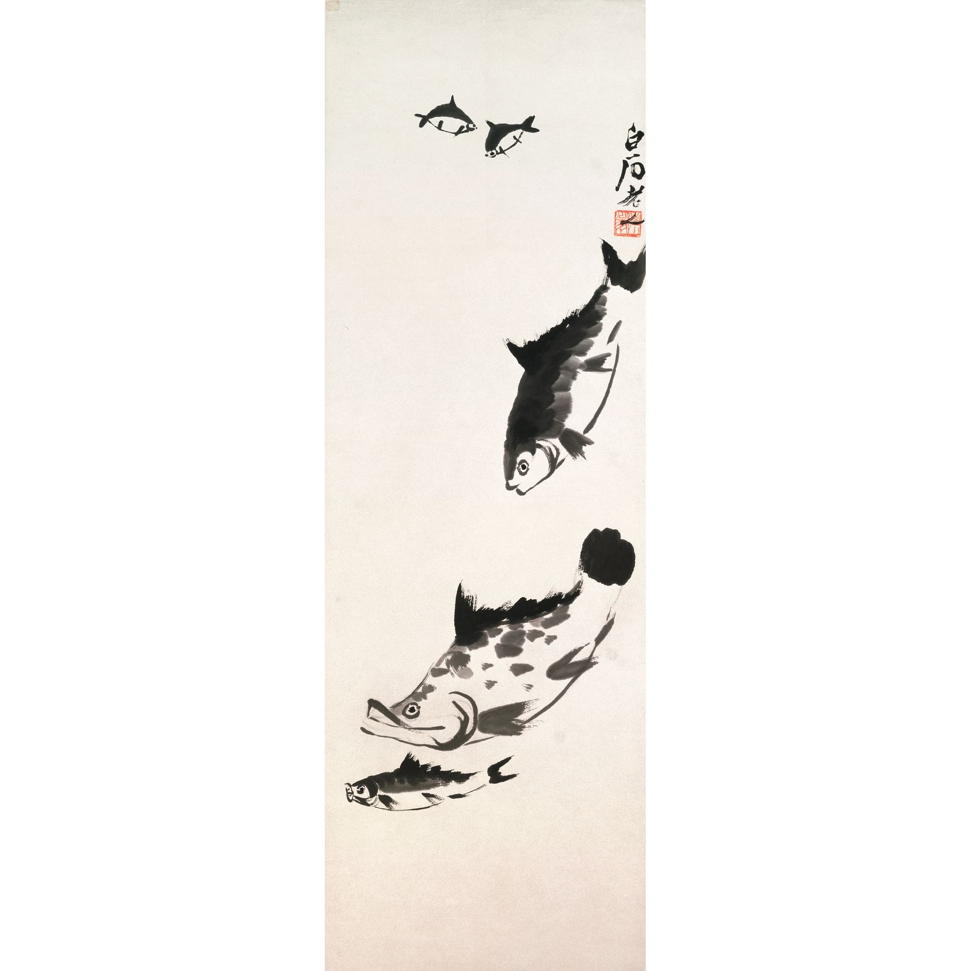 Qi Baishi | FISH FROLIC | MutualArt