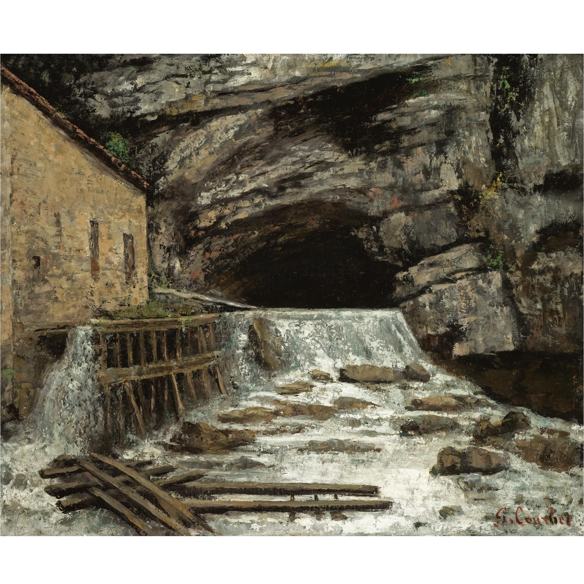 Gustave Courbet | La source de la Loue (1864) | MutualArt