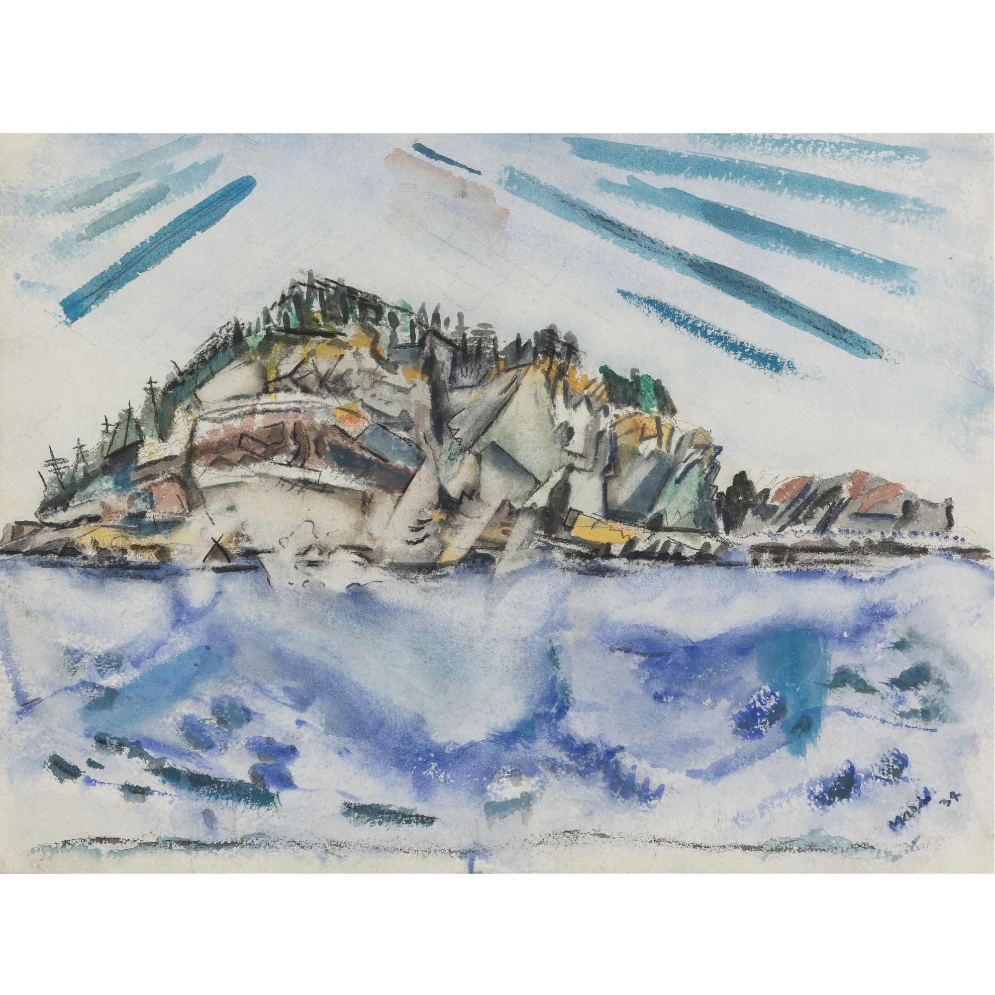 John Marin | Autumn, On the Road to Addison, Maine | MutualArt