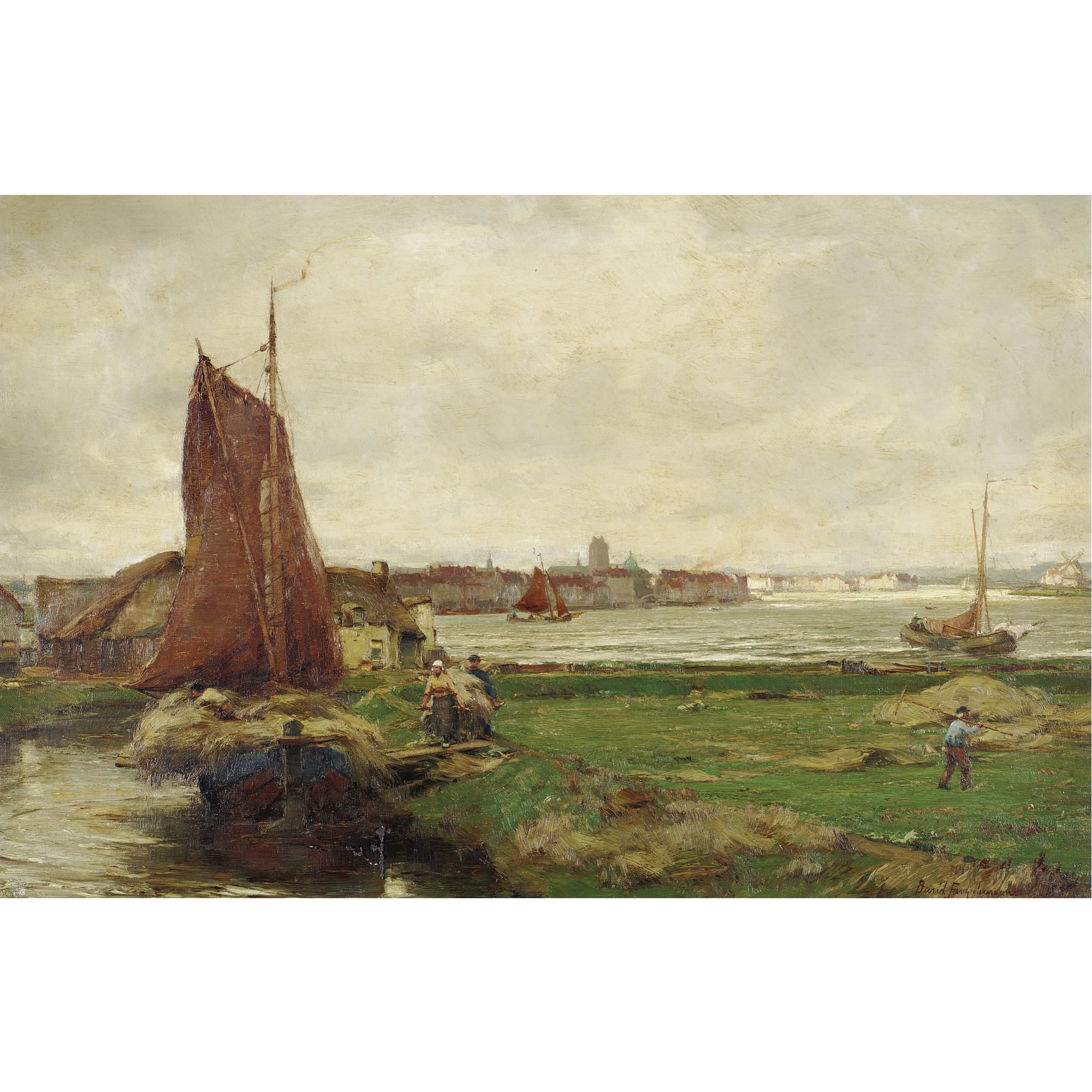 David Farquharson | Loading the boat | MutualArt