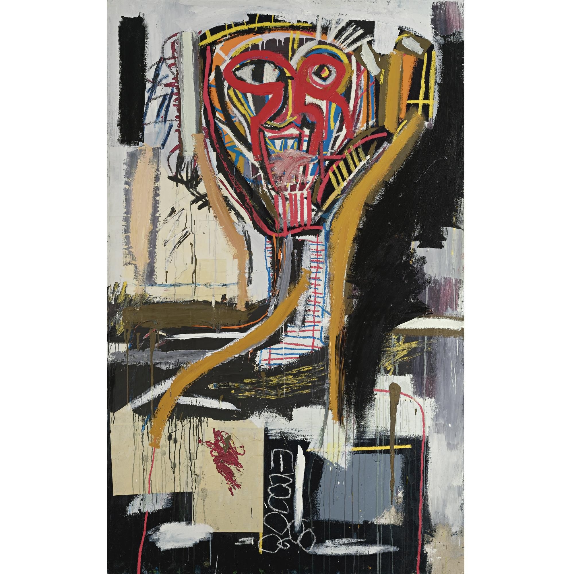 Jean-Michel Basquiat | Red Skull (1982) | MutualArt