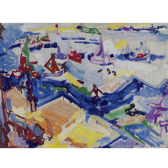 Hans Hofmann | Blue seascape (1937) | MutualArt