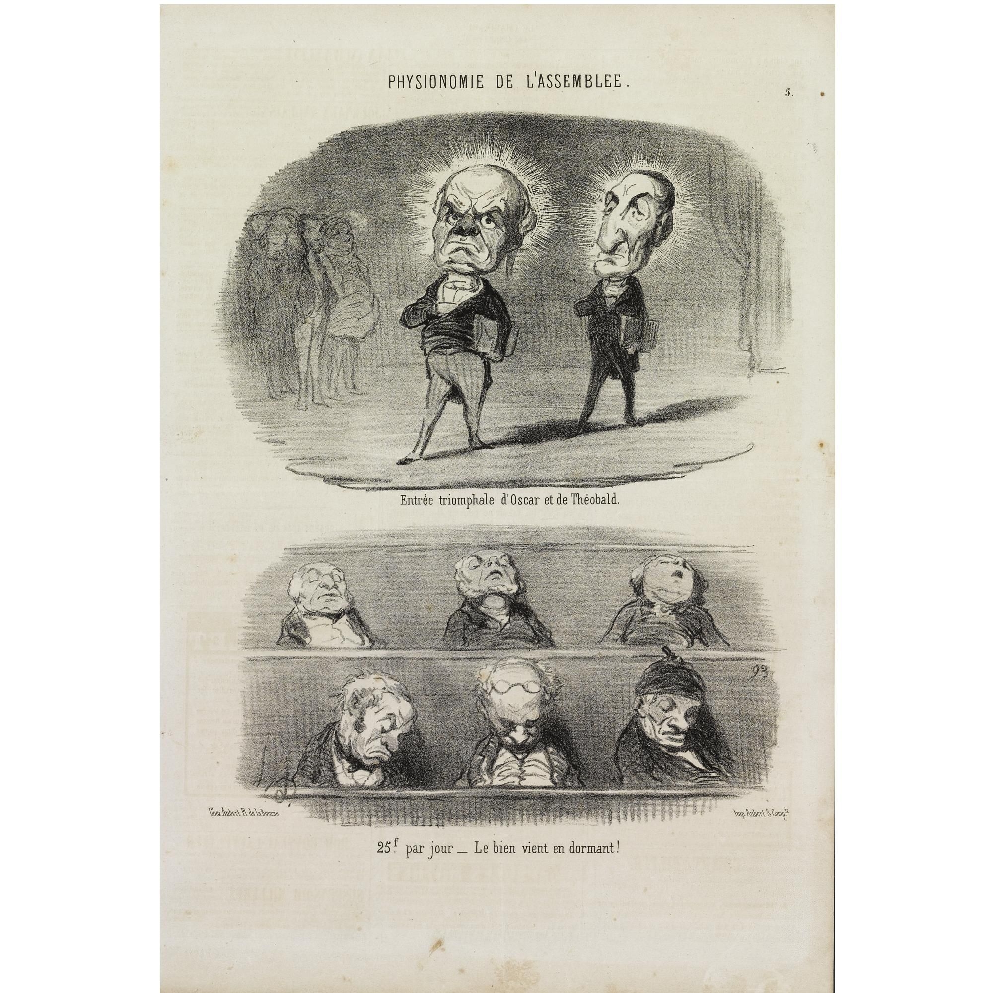 Honoré Daumier | A set of circa 100 caricatures taken from various ...