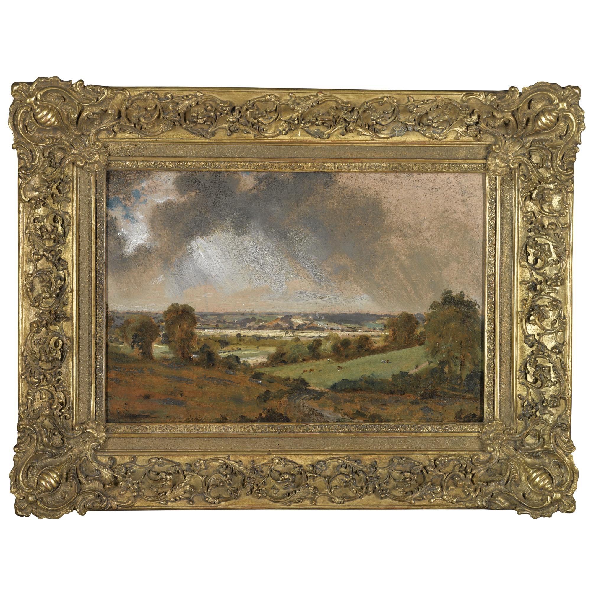 John Constable | Dedham Vale; View of Langham Church from the fields ...