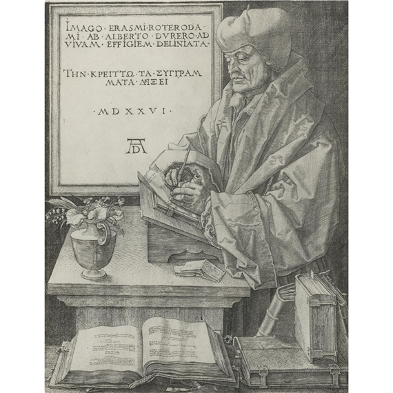 Albrecht Dürer | ERASMUS OF ROTTERDAM (B. 107; M., HOLL. 105) | MutualArt