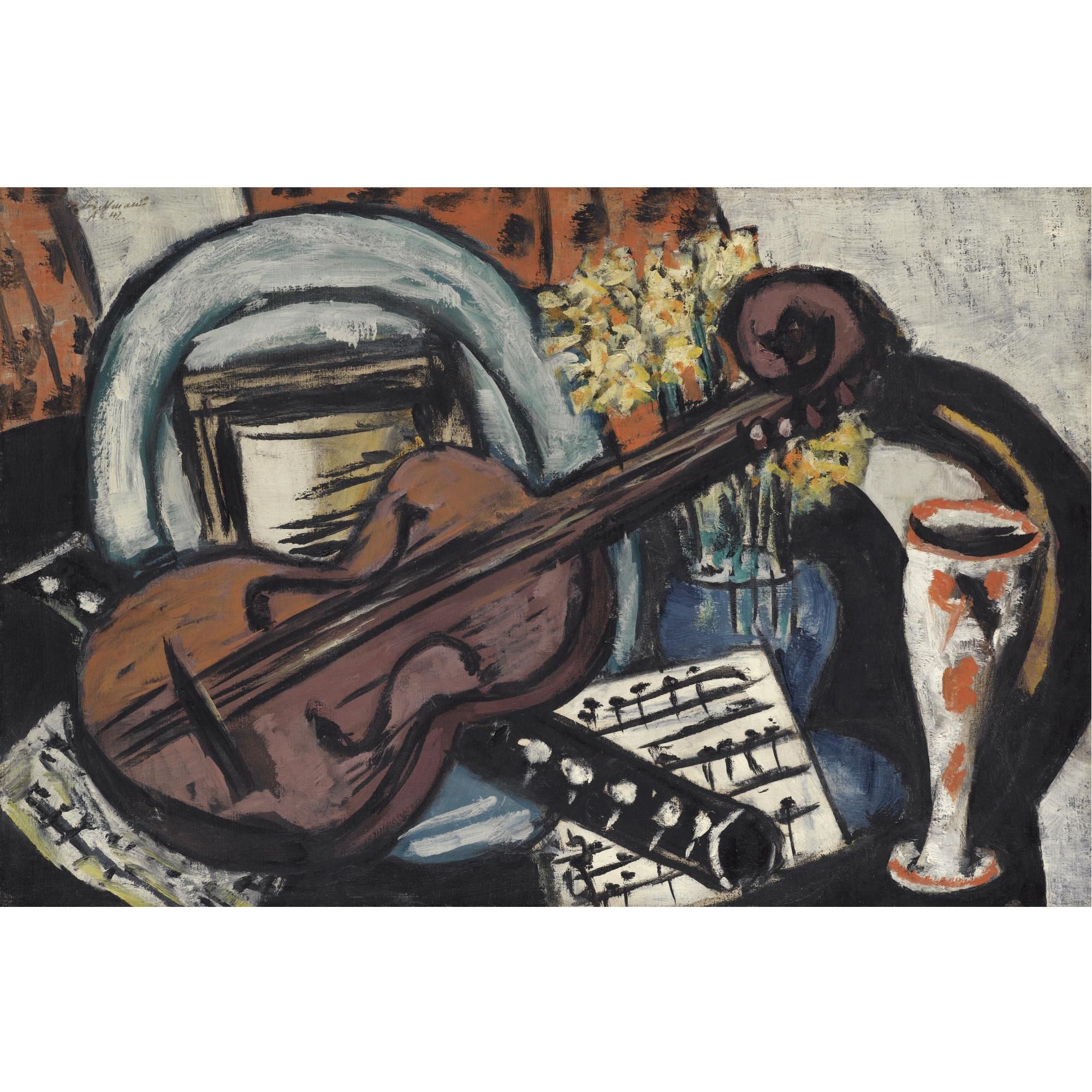 Max Beckmann | STILLEBEN MIT PLASTIK (STILL-LIFE WITH SCULPTURE ...