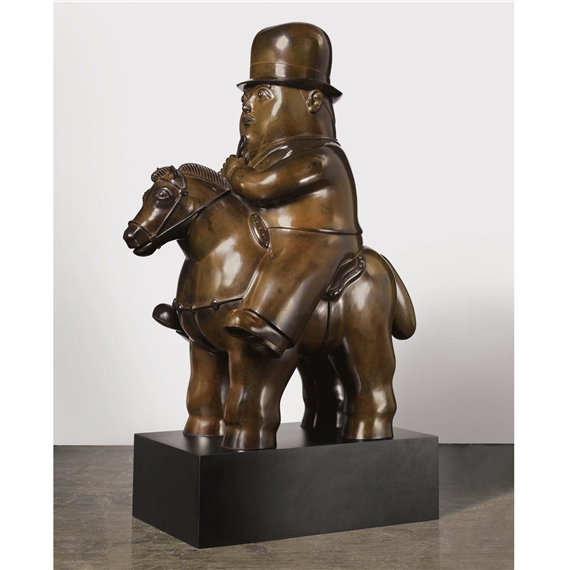 Fernando Botero | Man on a horse (1985) | MutualArt