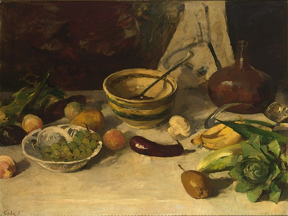 Coba Ritsema | a kitchen still life with vegatables and fruit | MutualArt