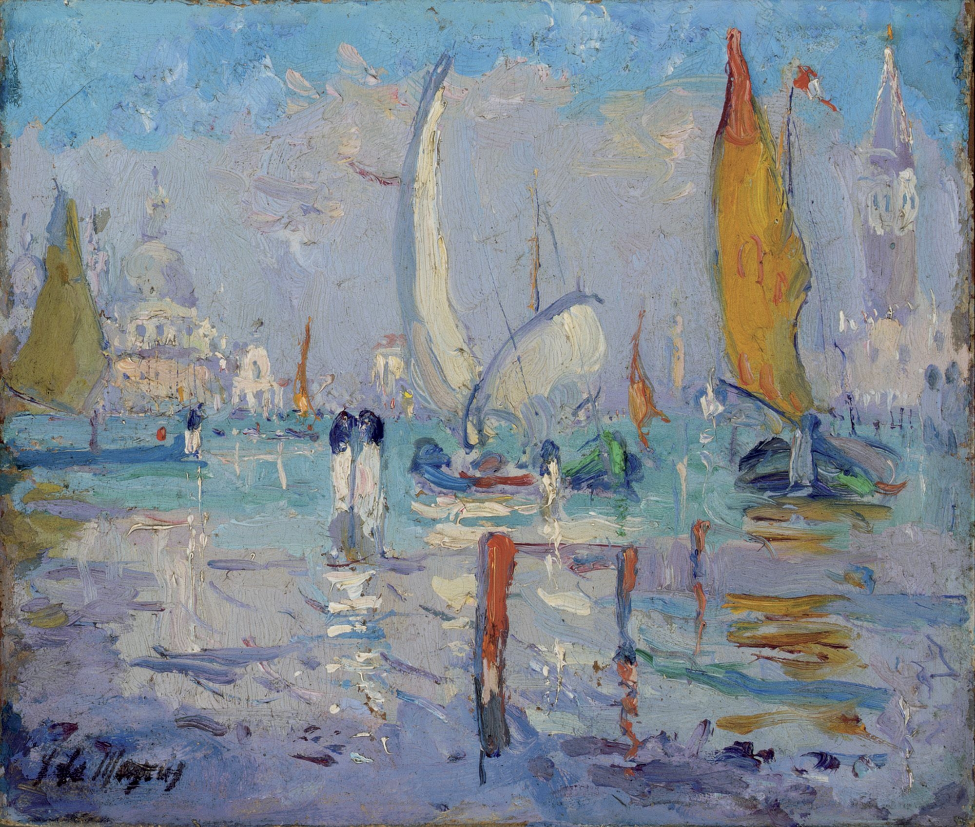 Adrien Jean Le Mayeur de Merprés | 2 works; Temple Festival; Market ...