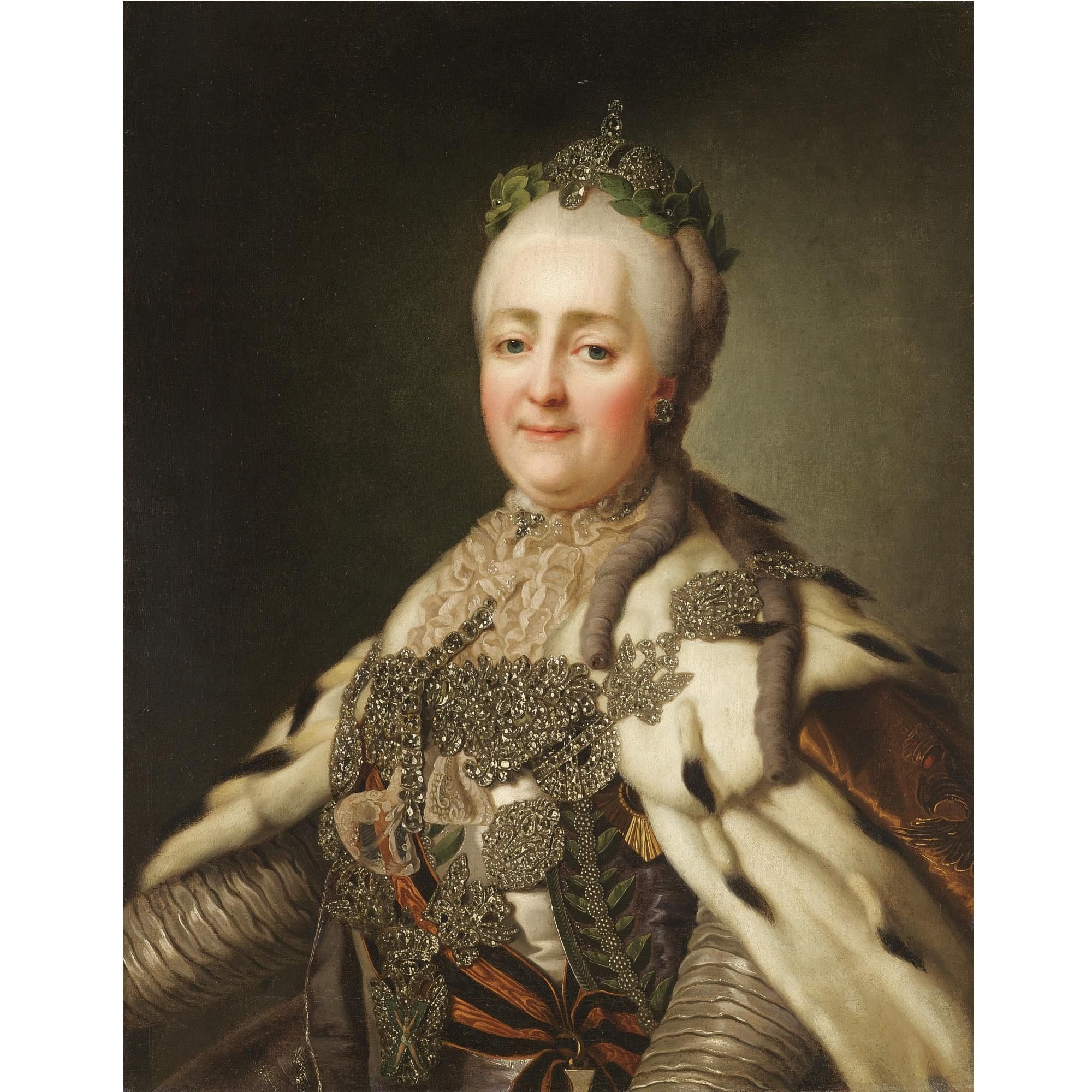 Alexander Roslin | Portrait of Catherine the Great (1762-1796), in an ...