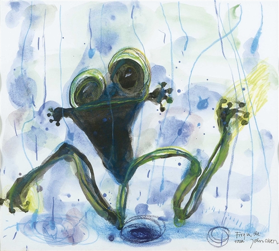 John Olsen | FROG IN THE RAIN | MutualArt
