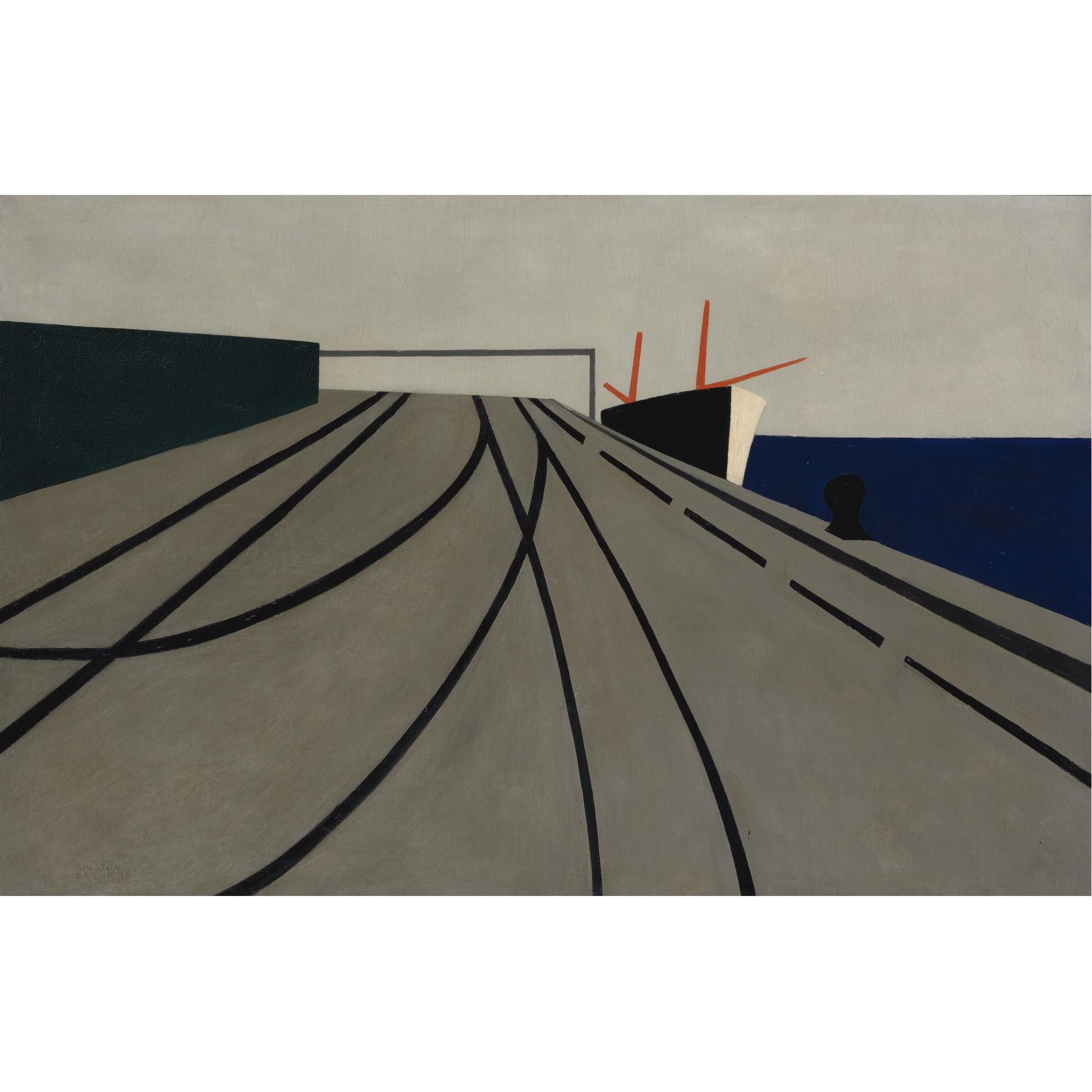 Ralston Crawford | At the Dock # 2 | MutualArt