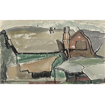 Arthur Dove | Long Pier (1937) | MutualArt