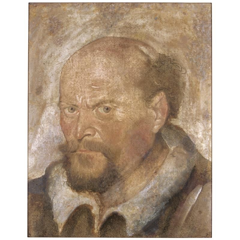 Hans Asper | recto : portrait of a bearded man; verso : partial study ...