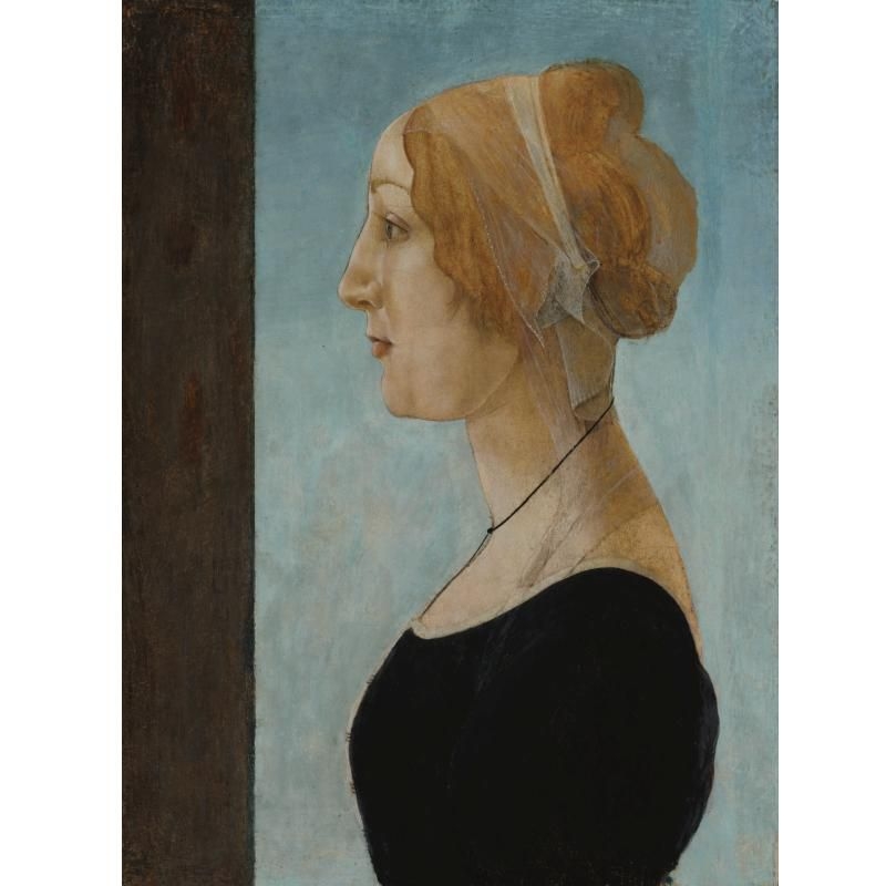 Botticelli Sandro | Profile Portrait of a Woman | MutualArt