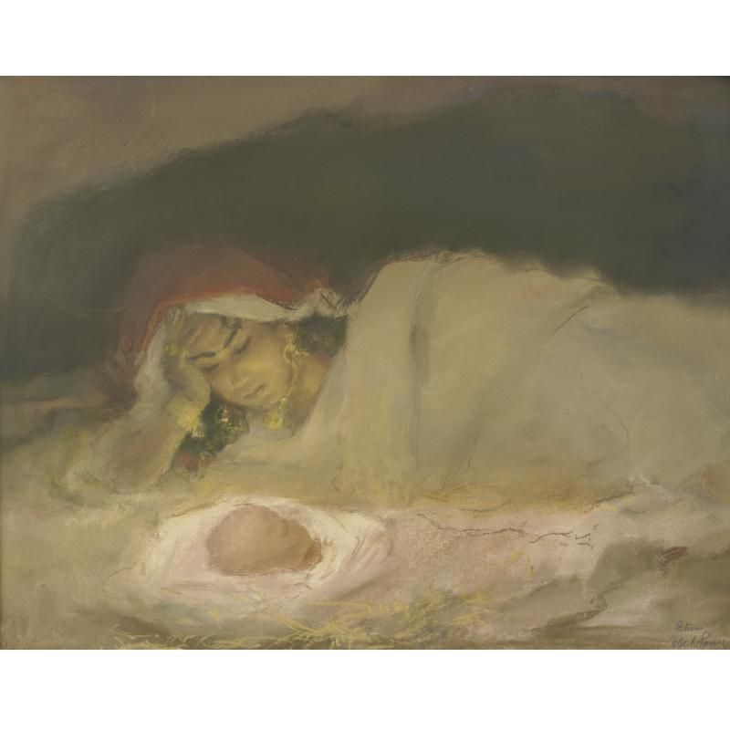 Abel Pann | And God Remembered Rachel... and She Conceived, and Bore a ...