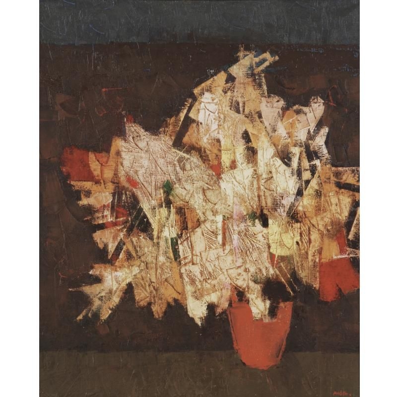 Mordecai Ardon | Still Life with Flowers (Circa 1980) | MutualArt