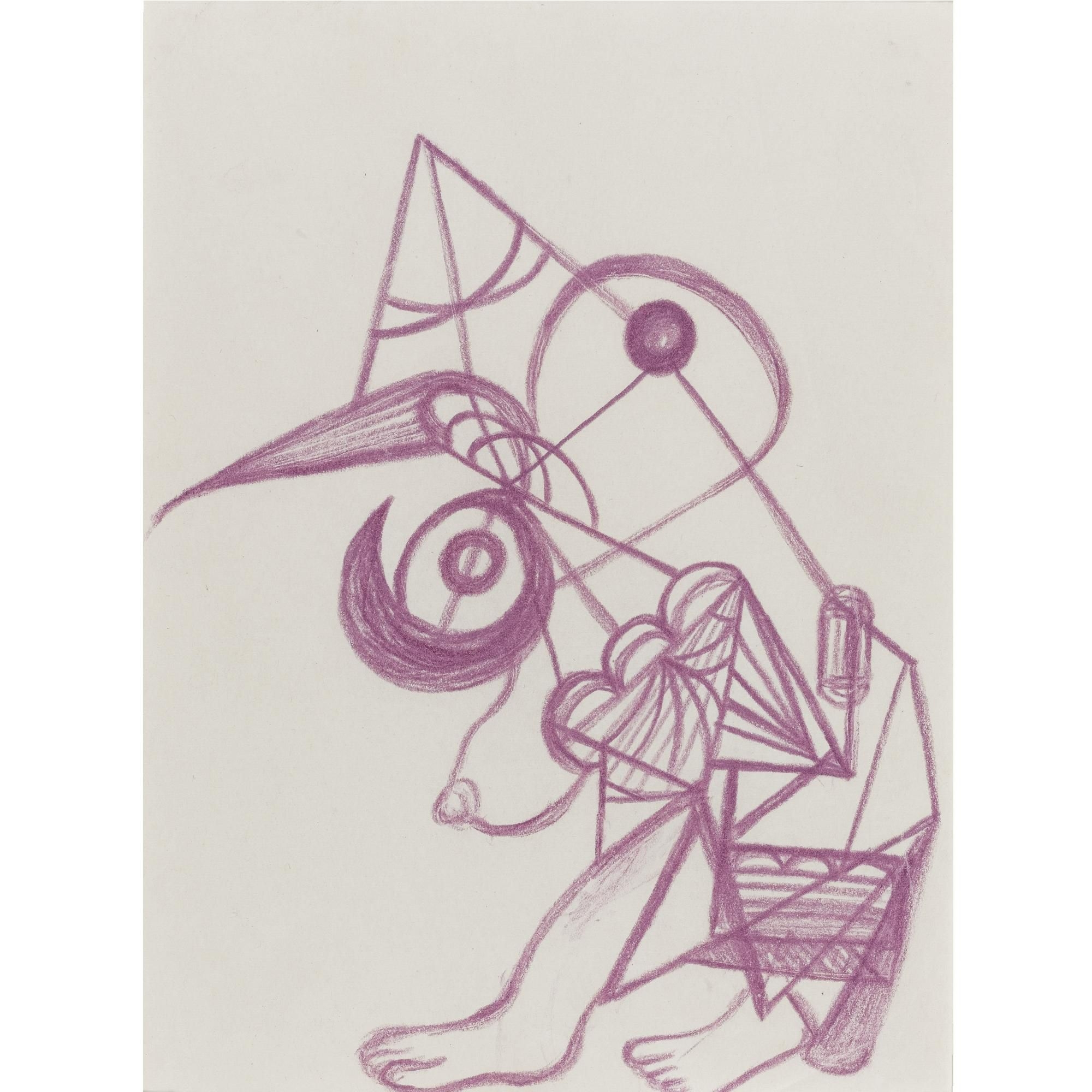 Frida Kahlo | Surrealist Drawing, Frida (Circa 1940) | MutualArt