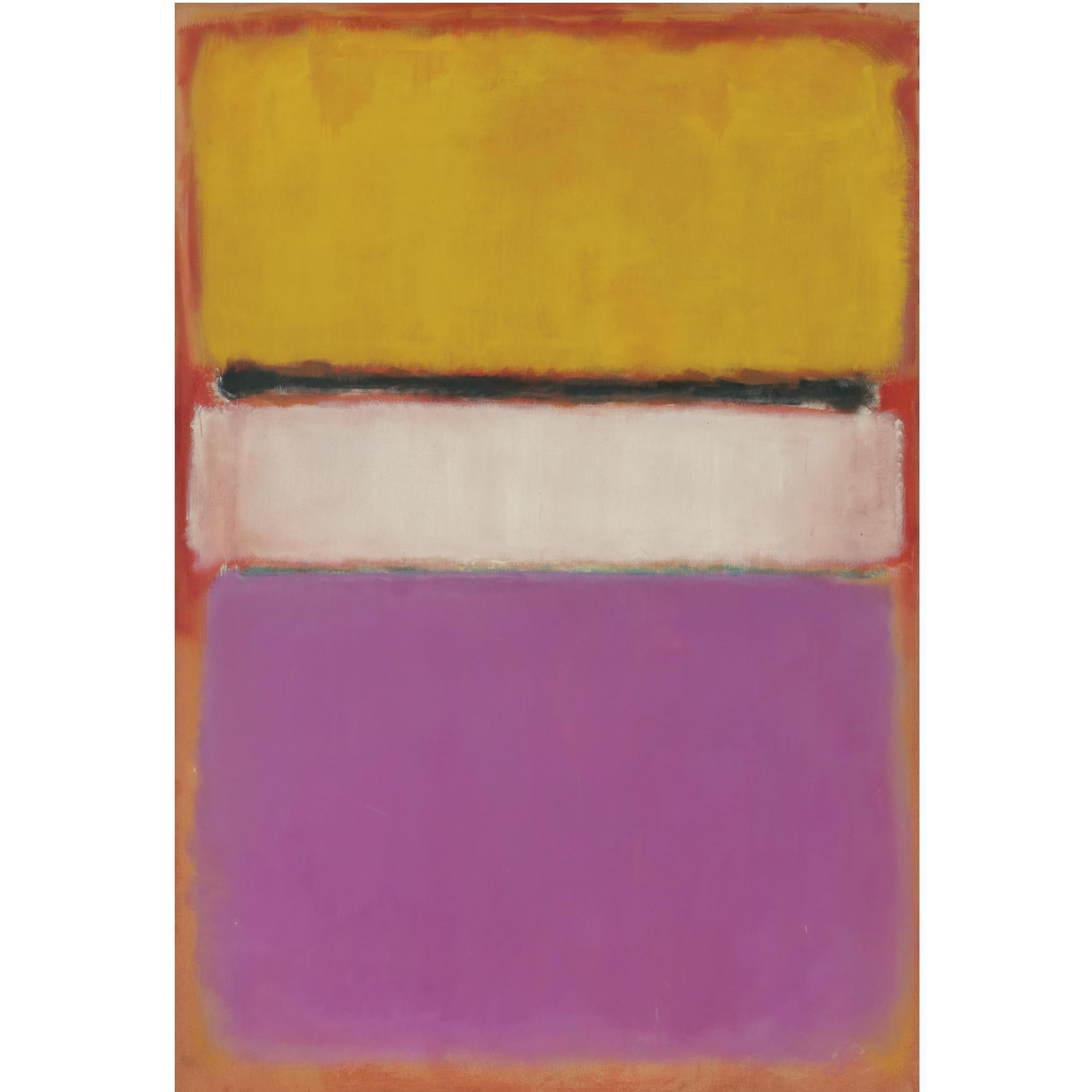Mark Rothko | White Center (Yellow, Pink and Lavender on Rose) | MutualArt