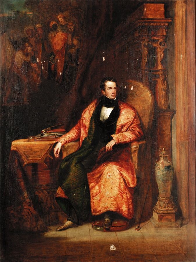 Henry William Pickersgill | Portrait of a Gentleman in his Sitting Room ...