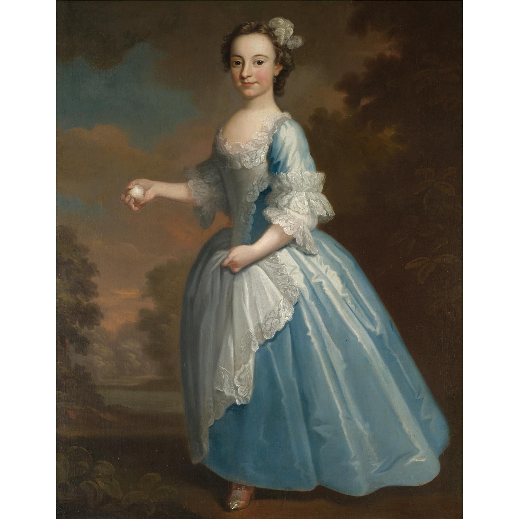 George Knapton | Portrait of Elizabeth Hatch | MutualArt